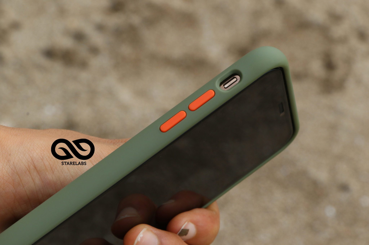 Matte Cases with Colored Buttons for Xs Max - Starelabs India
