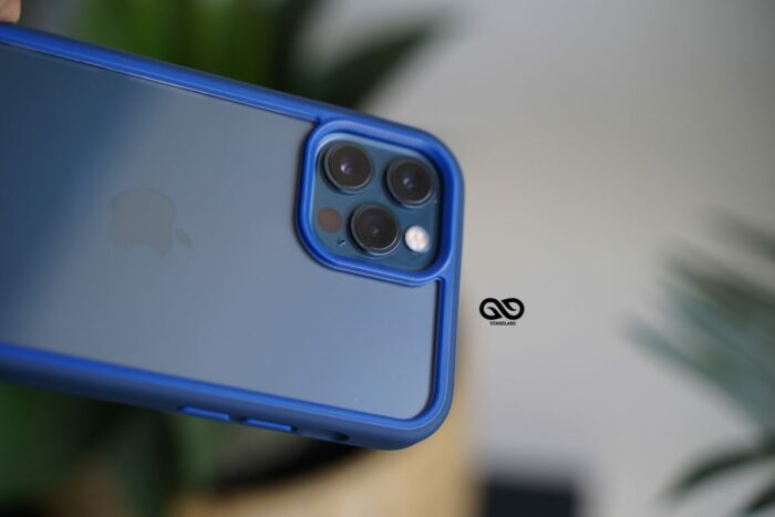 Drop Protection Blue Minimal Case for iPhone 12 Pro Max - Starelabs® India