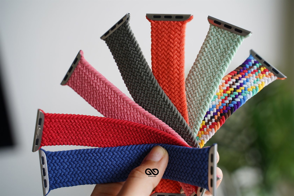 Braided Solo Loop For 41mm 40mm 38mm for Series 7 6 SE 5 4 3 2 1 - Starelabs India