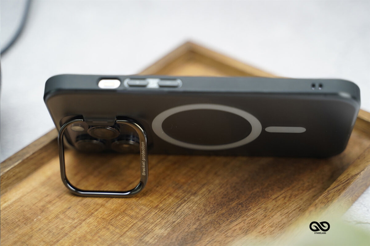 Magsafe Matte Finish Case with Kickstand Ring Feature - Starelabs® India