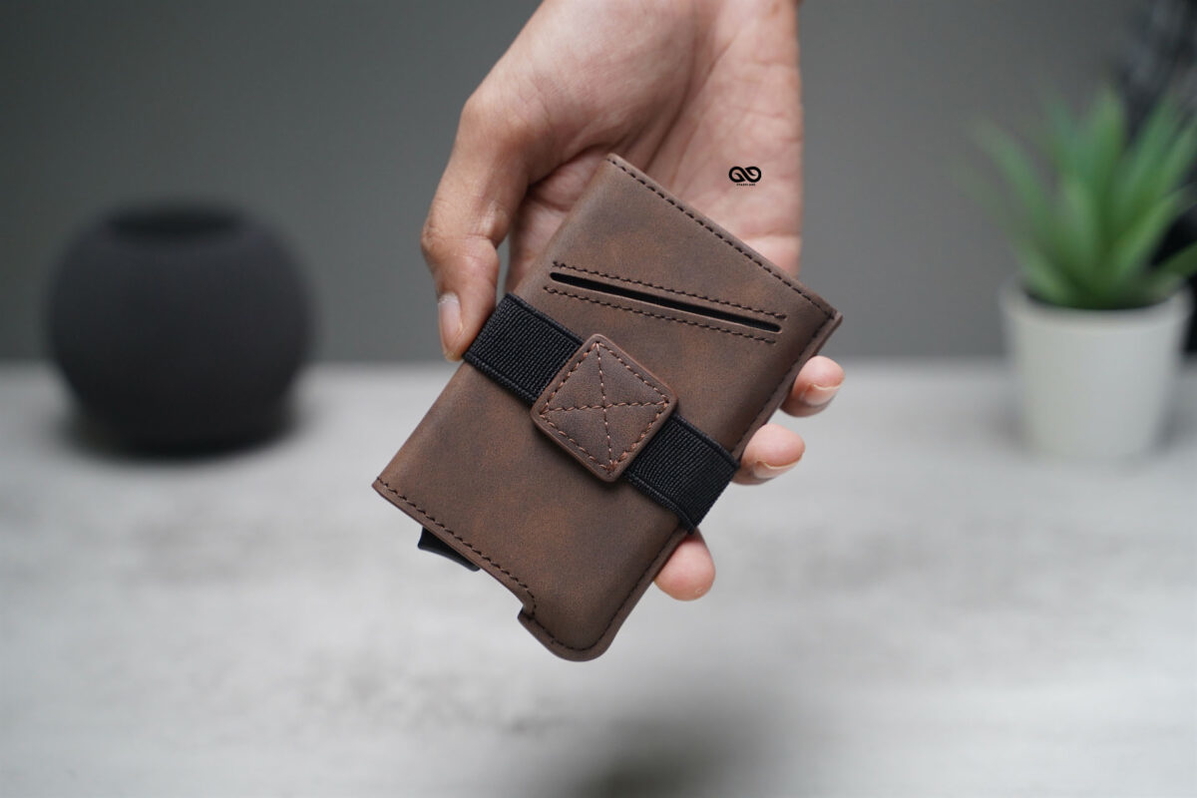 Slim Carbon Fiber Mini Pop Up Wallet - Starelabs® India