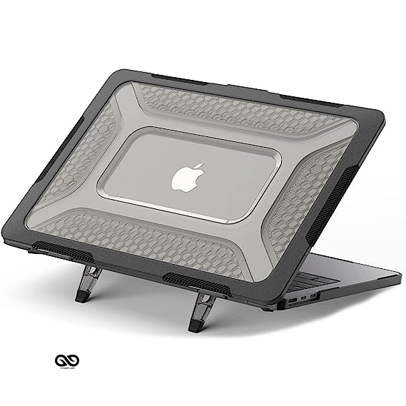 Black Slim Rubberized TPU Bumper Cover For MacBook Air 13 inch 2020/ ...