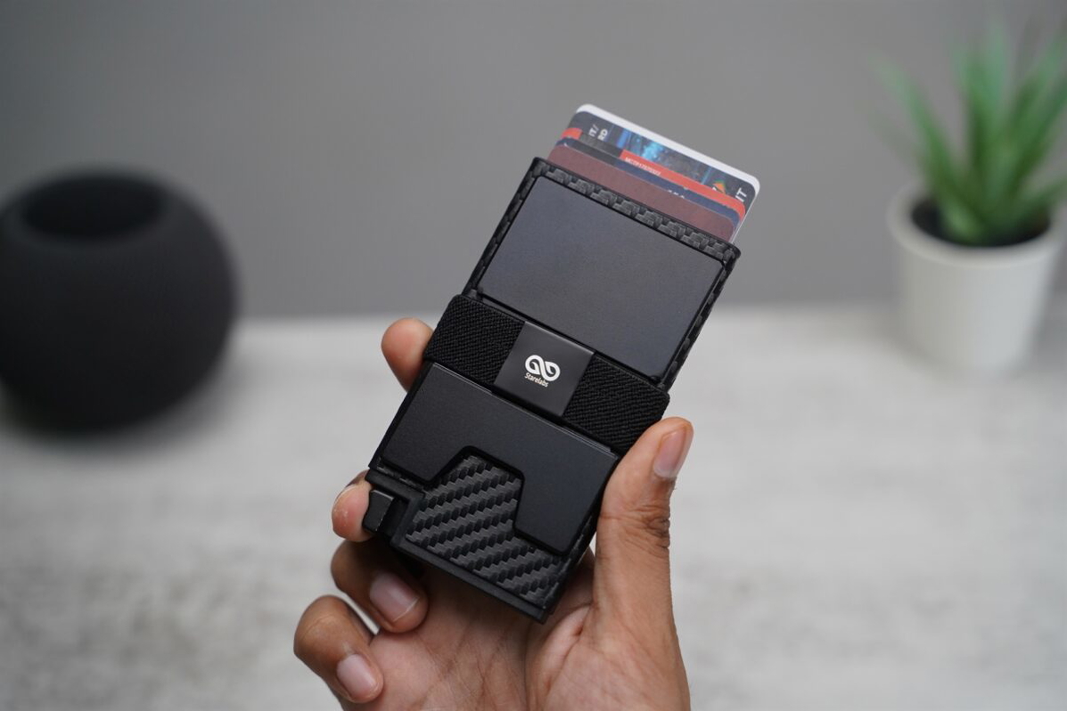 Slim Carbon Fiber Mini Pop Up Wallet - Starelabs® India