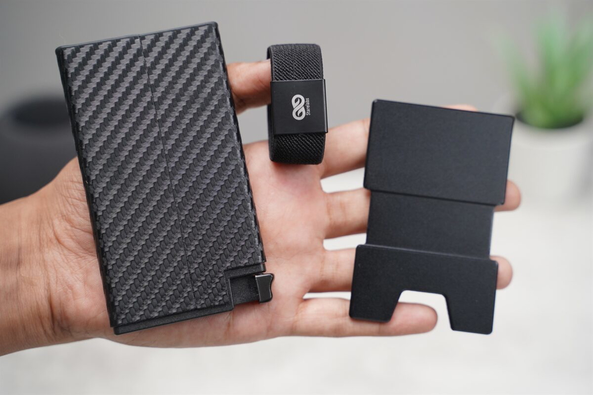 Slim Carbon Fiber Mini Pop Up Wallet - Starelabs® India