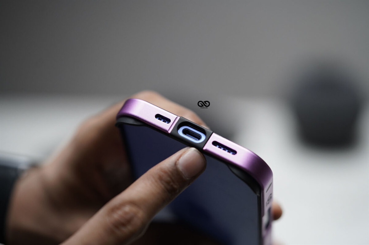 Pink Fiber Bumper for iPhone 16 - Phone Accessory