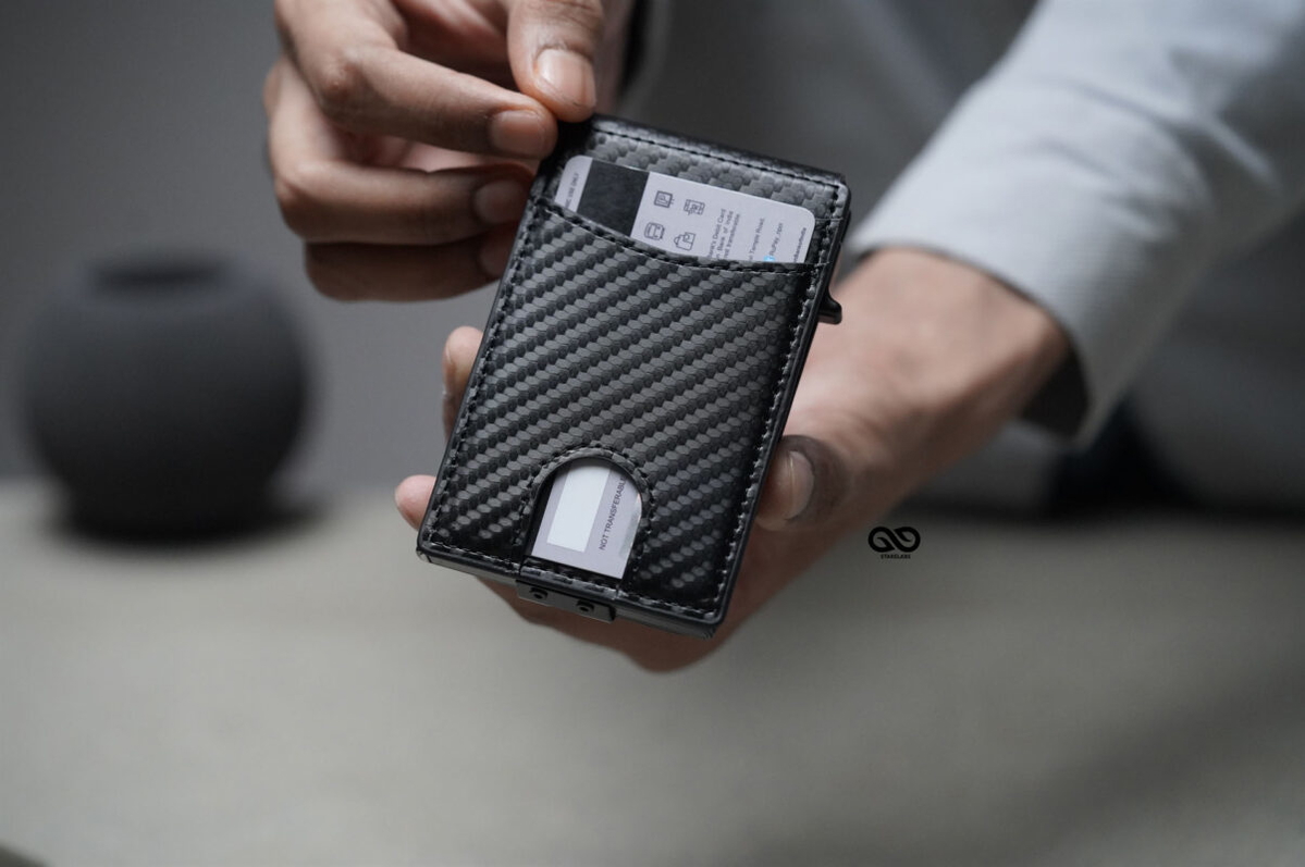 Carbon Fiber Ultra Slim Wallet With Money Clip - Starelabs® India