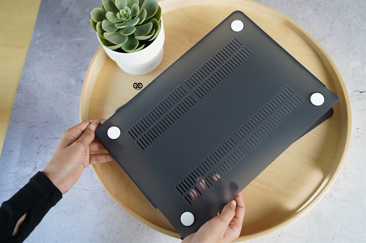 Black Translucent MacBook Air 13.6 inch 2022 M2 Without Logo Cut Case ...